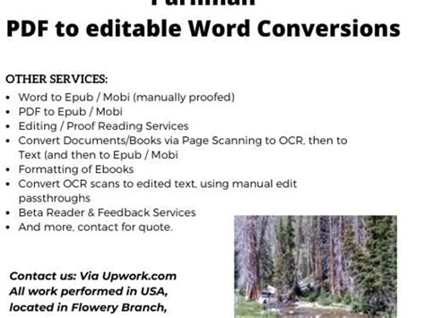 Pdf File Converted To Word Editable Upwork