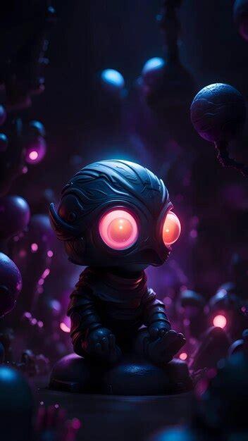 Premium Ai Image 3d Void Cartoon Character Design Concept Illustration