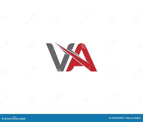 Abstract Letter Va Modern Logo Design Cartoon Vector Cartoondealer