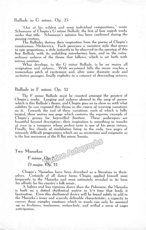 Weingarten Joseph Signed Program London 1951 Tamino Autographs