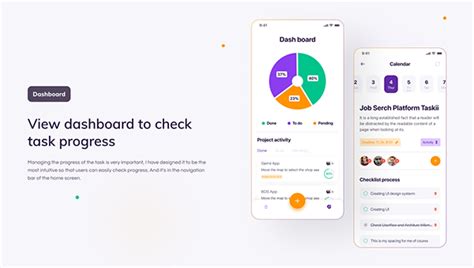 taskii assignment app ui ux behance