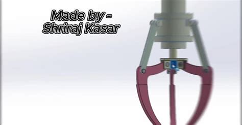 Shriraj Kasar On Linkedin Solidworksdesign Gripperdesighn