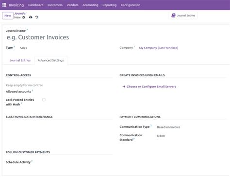 Journals In Odoo 17 Invoicing Odoo 17 Community Book