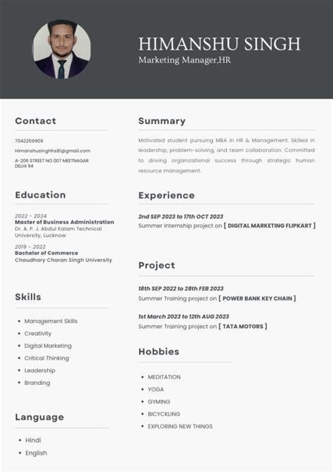 Himanshu Singh On Linkedin Dear Hiring Team Im Sharing My Cv Please