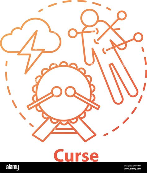 Curse Concept Icon Occultism And Witchcraft Idea Thin Line Illustration Black Magic Death