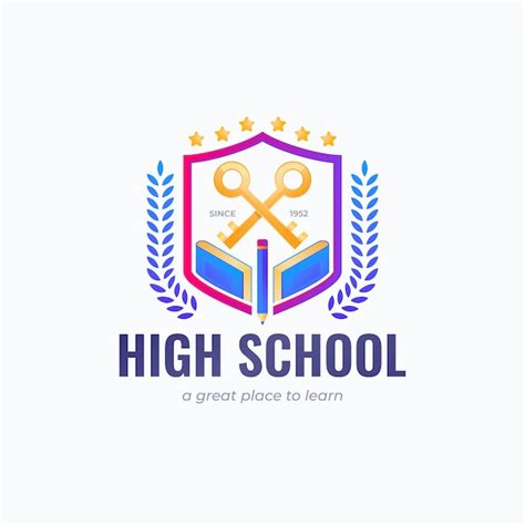 Gradient School Logo Design Template Free Vector