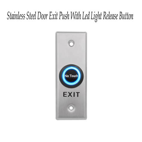Stainless Steel Infrared No Touch Contactless Door Release Exit Button Door Sensor Switch LED