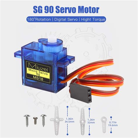 Pcs Sg G Micro Servo Motor Kit For Rc Robot Arm Hand Walking Helicopter Car Boat Control