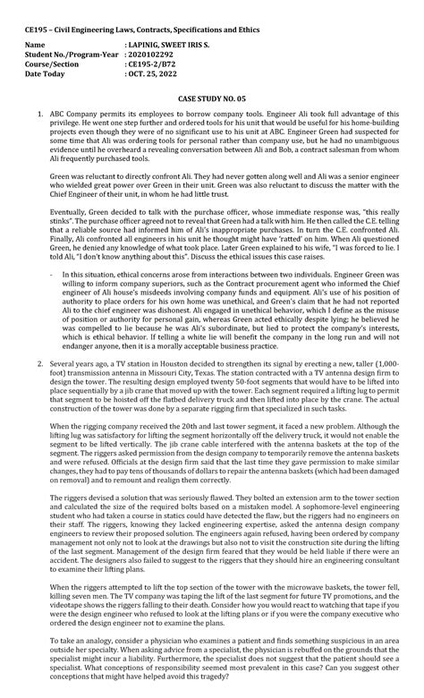 Ce195 Cs05 Lapinig Bf Vcfdvc Ce195 Civil Engineering Laws