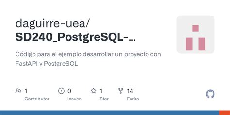Sd240postgresql Fastapipyprojecttoml At Main · Daguirre Ueasd240