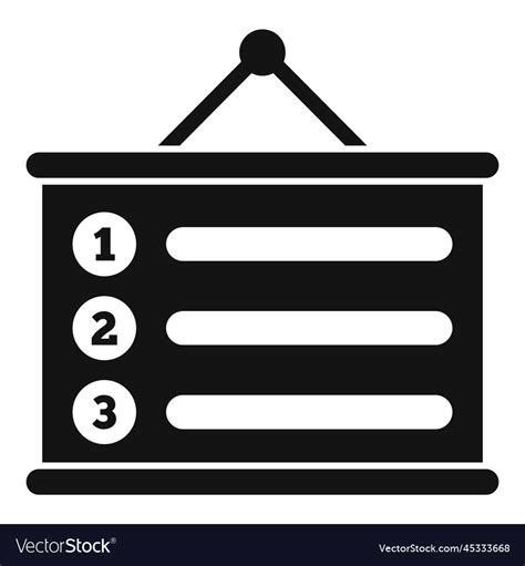 Wall Task Schedule Icon Simple Event Time Vector Image