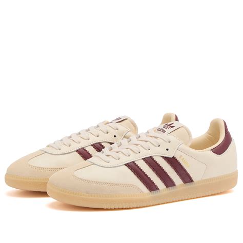 Adidas Samba Og Wonder White And Shadow Red End Gb