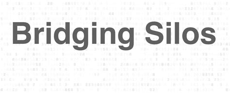 bridging silos with data centric architectures