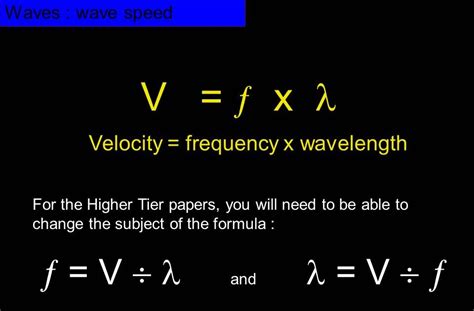 GCSE Physics The Wave Equation