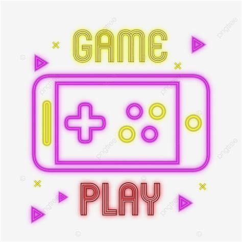 네온 게임 투명 배경 Png 컴퓨터 게임 게임 핸들 네온 효과 Png 일러스트 및 벡터 에 대한 무료 다운로드 Pngtree