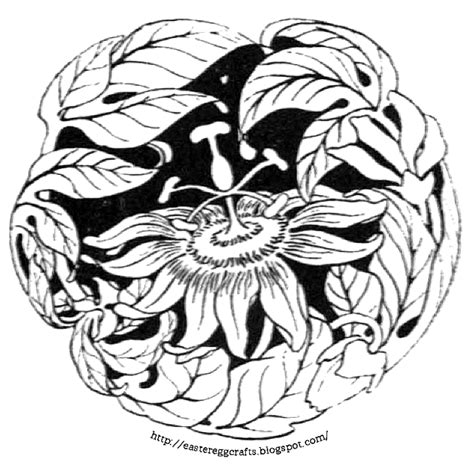 Color The Passion Flower Easter Egg Crafts