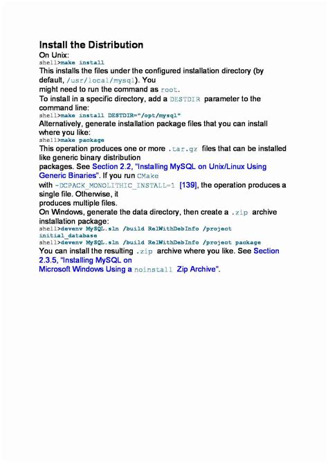 Install The Distribution Unix Notatekpl