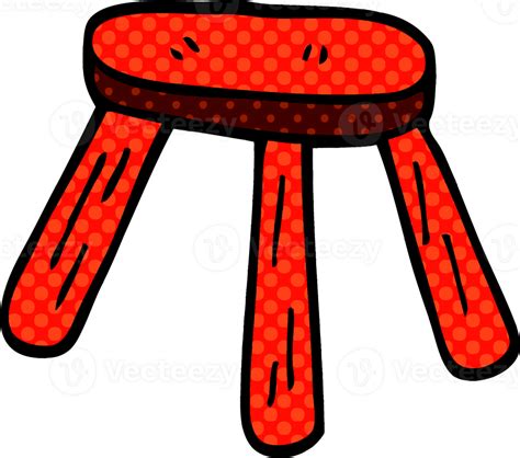 Cartoon Doodle Low Stool 45026190 Png