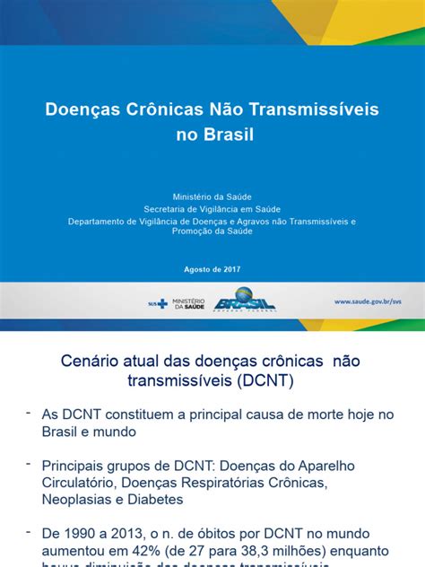 Aula Dcnt Doenças Crônicas Não Transmissíveis Pdf