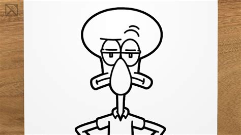 How To Draw Squidward Tentacles Spongebob Squarepants Step By Step Easy Youtube