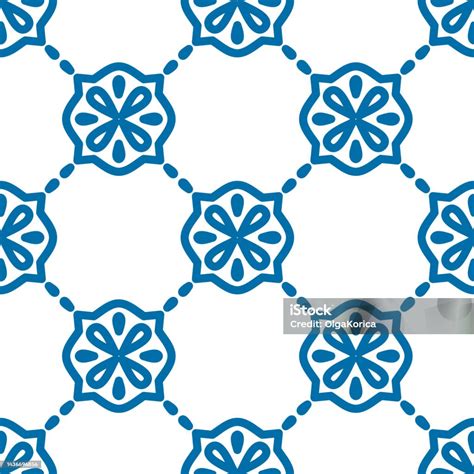 직물을 위한 파란 꽃 무늬 훈장을 위한 이음새가 없는 본 스크랩북 배경 벽지 창조적인 예술 0명에 대한 스톡 벡터 아트 및 기타 이미지 Istock