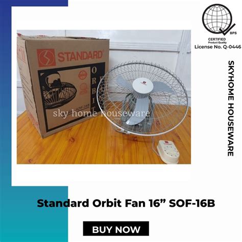 Standard Orbit Fan 16” Sof 16b Gray Shopee Philippines