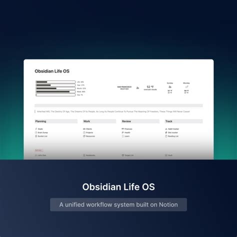 Obsidian Life Os Notion Template ⚡️ Course Discount Codes