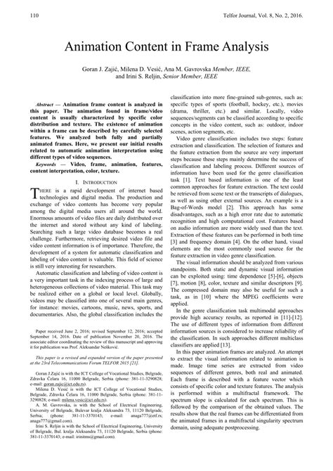 PDF Animation Content In Frame Analysis