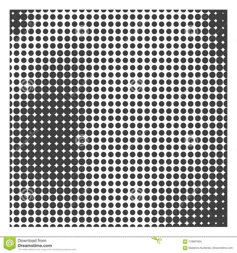 Monochrome Halftone Background Stock Vector Illustration Of Scratch