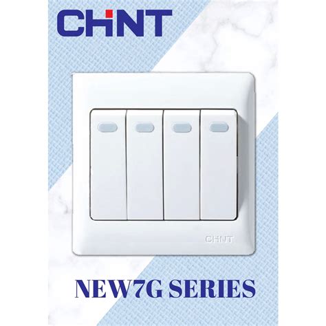 Chint New7g 10ax 250v 4 Gang 1 Way2 Way Switch Shopee Malaysia