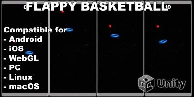 Flappy Basketball Unity Game Source Code By NeonSpaceFighter Codester
