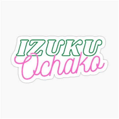 Izuku And Ochako Sticker For Sale By Bytheseason Redbubble
