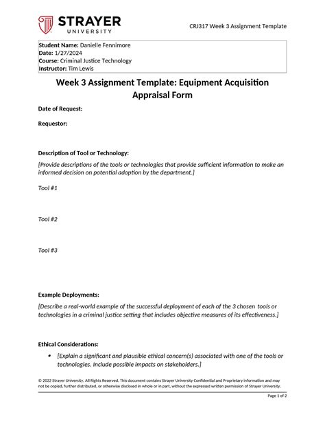 Cf Week 3 Assignment Template Crj317 Week 3 Assignment Template