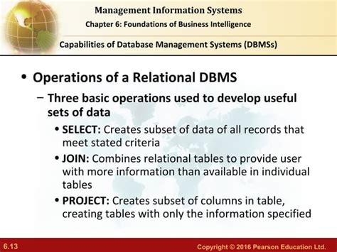 Mis Ch6 Foundation Of Business Intelligence Databases And Is Ppt