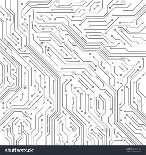 Circuit Computer Motherboard Microchip Electronic Technology Stock