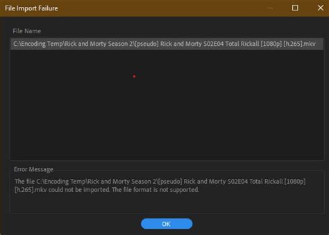 H265 File Format Not Supported Found Unofficial S Adobe Product Community 11422895