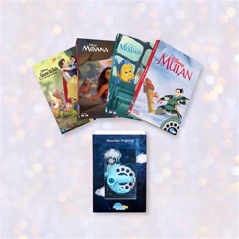 Moonlite Storytime Projector With 4 Disney Princess Stories Early