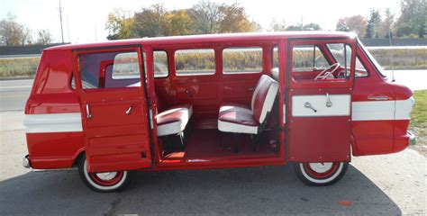 Rare 1963 Chevrolet Corvair Greenbrier Van Red White Chevy Classic