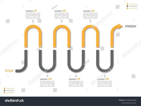 Infographic Roadmap Design Template Business Timeline Stock Vector Royalty Free