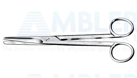 Mayo Dissecting Scissors 6 Curved Beveled Blades Blunt Tips Ring