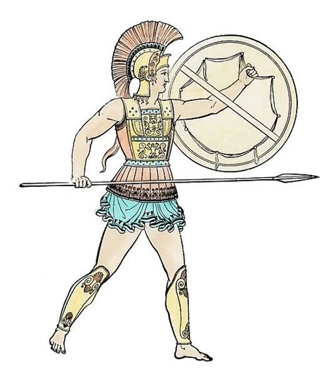Ancient Greek Army Drawings