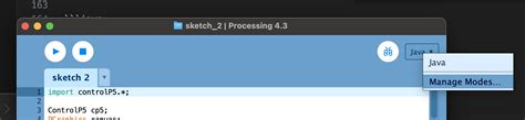 Processing Drawing Application GUI