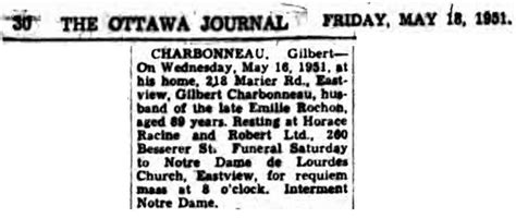 Gilbert Charbonneau Ancestors Of Wayne Bower And Laurie Mcburmey
