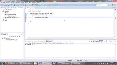Eclipse For Loop Using Java Youtube