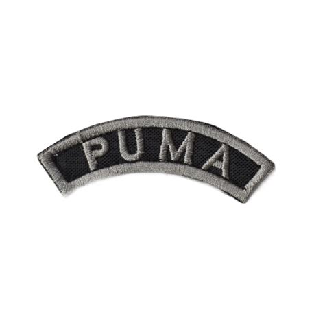 Parche Pequeño Bordado Medialuna De Brazo Puma Negro — Aventureros