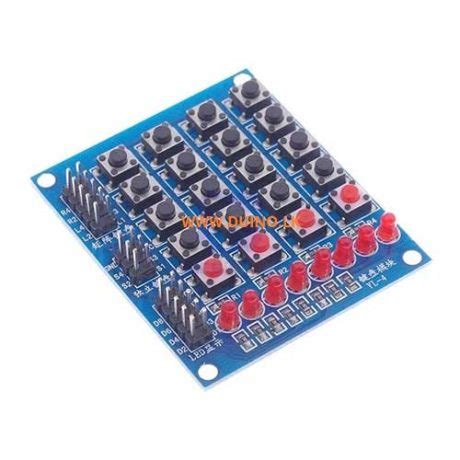 X Matrix Keypad Array Module Key Push Buttons Tasten LEDs Duinolk The Biggest