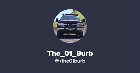 The 01 Burb Instagram Tiktok Linktree