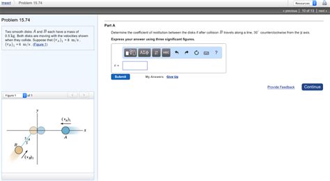 Solved Two Smooth Disks A And B Each Have A Mass Of 05 Kg