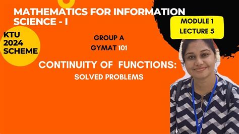ktu btech maths for information science sem1 mod1 continuous functions