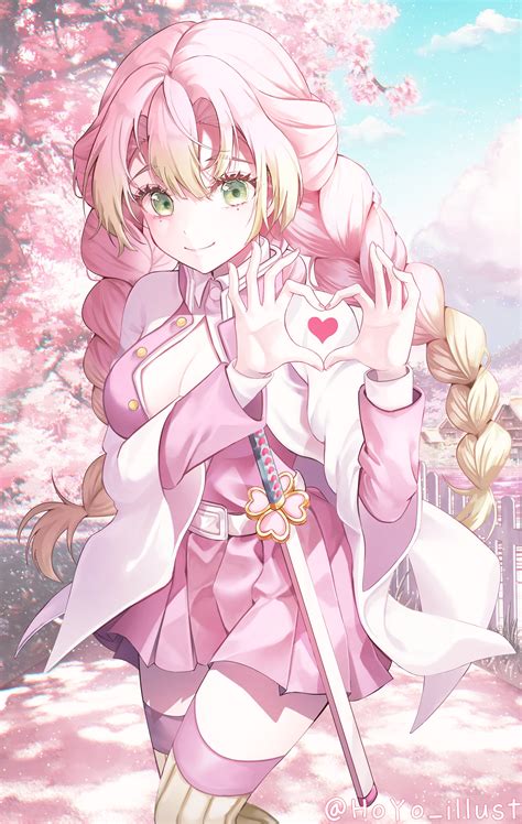 Kanroji Mitsuri Kimetsu No Yaiba Drawn By Hoyoillust Danbooru